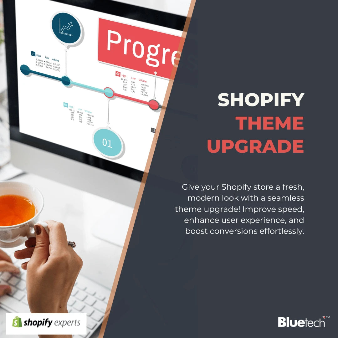 Shopify Theme Upgrade Service | Improve Speed, Design & UX - Bluetech